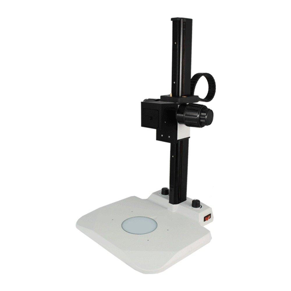 Opti-Vision Microscope Track Stand, N Adapter Fine Focus Rack, LED Light Base (Dimmable ...