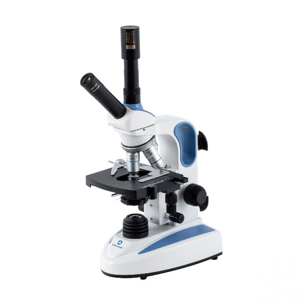 Accu Scope EXM-150 Monocular Microscope with Mechanical Stage, 100x Objective EXM-151-VT-EP
