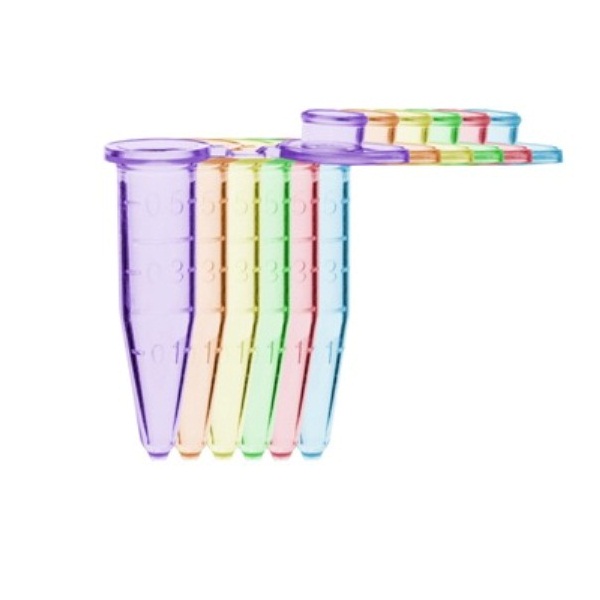 Mtc Bio 0.5mL Sterile, Assorted, Micro Centrifuge Tubes PK/500 C2007-AST