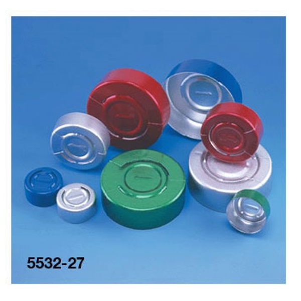Ace Glass Seal, Aluminum, 13mm, Center Disc Tear-Out, PTFE Faced Natural Red Rubber Liner 5532-38