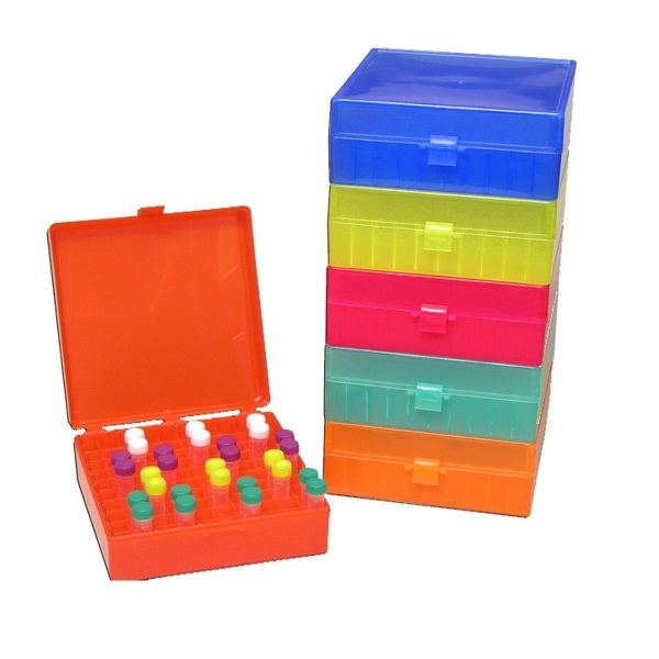 Mtc Bio 100x1.5ml, Green, Hinged Lid, Storage Box PK/5 R1020-G