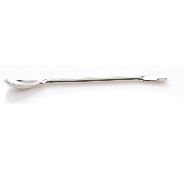 Foxx Life Sciences EZBio Stainless Steep Offset Spoon 304 SS, Steel Handle 150 mm, 1/EA 25C-3605-FLS
