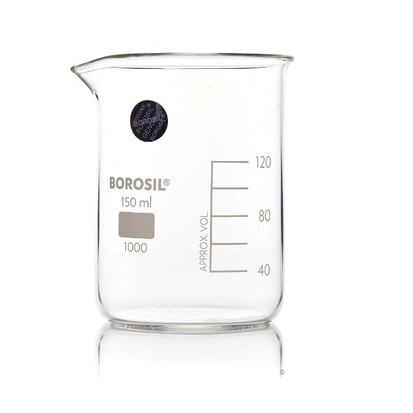 Foxx Life Sciences Beaker, Low-Form, Spout, DB, Grad, 150mL 1000D18