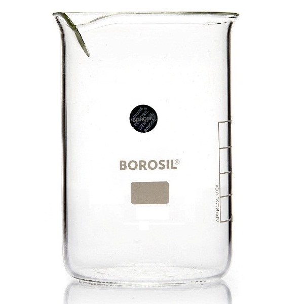 Foxx Life Sciences Borosil Tall-Form Beakers with Spouts - 250mL - CS/40 1060D21