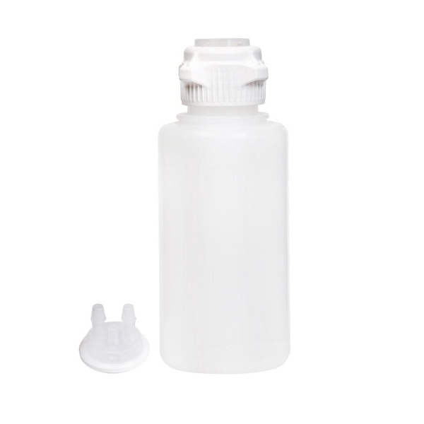 Foxx Life Sciences Round EZLabpure (PP) Vacuum Bottle, 1 L, 2x5/16" HB Adapters, 1/EA 165-1114-FLS