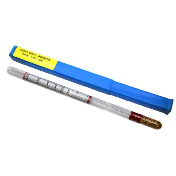 Eisco Laboratory Hydrometer - Specific Gravity, Liquids Range 1.000 to 1.500 x 0.010 - Labs PH0132A