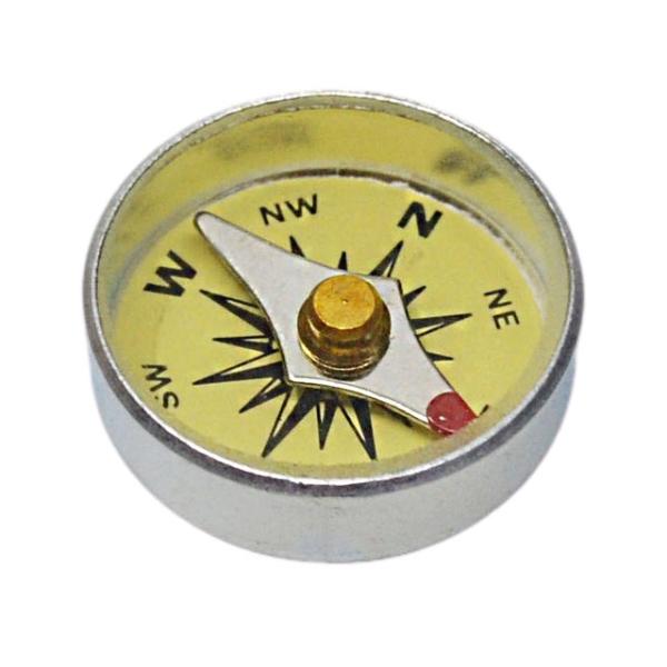 Eisco Mini Compass, 16mm - For Plotting - Yellow - With Glass Face And Aluminium Case PH0820ASPL