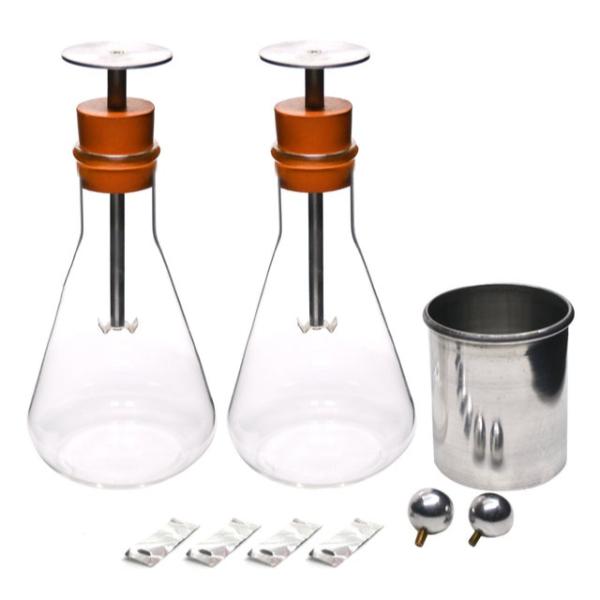 Eisco Electroscope Kit, Electrical Charge Demonstration, Borosilicate Glass Flasks - Labs PH0901