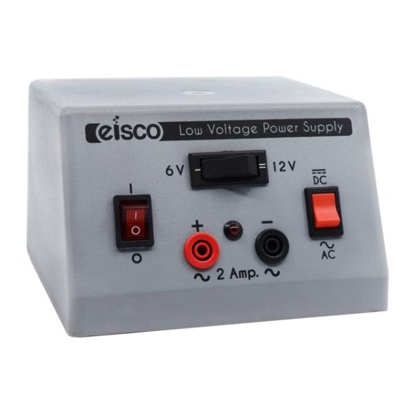 Eisco Labs Low Voltage AC/DC Power Supply 6V/12V, 2 Amp - 110V Input - Dual Power Supply PH0971DCAC