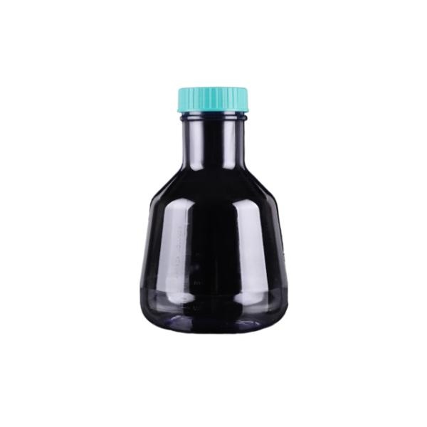 Bellco 2L PC High Efficient Erlenmeyer Flasks, Flat Base, Vent Cap, Sterile, 1/pk, 4/cs 4514-00206