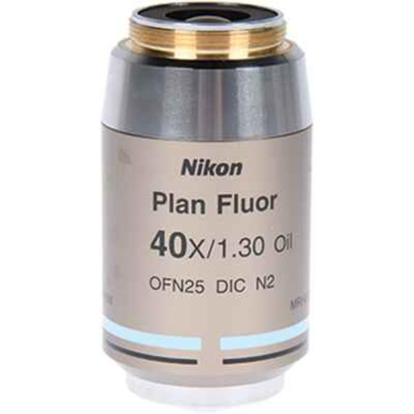 Nikon CFI Plan Fluor 40X Oil Na1.30 Wd 0.20mm MRH01401
