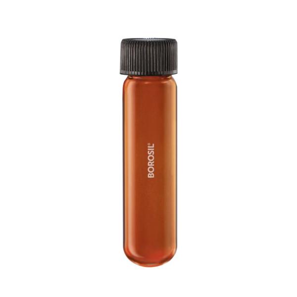 Bellco Borosil Amber Culture Tubes Media Round Bottom PP Cap with Liner 10 mL, 100/CS 4528-00891