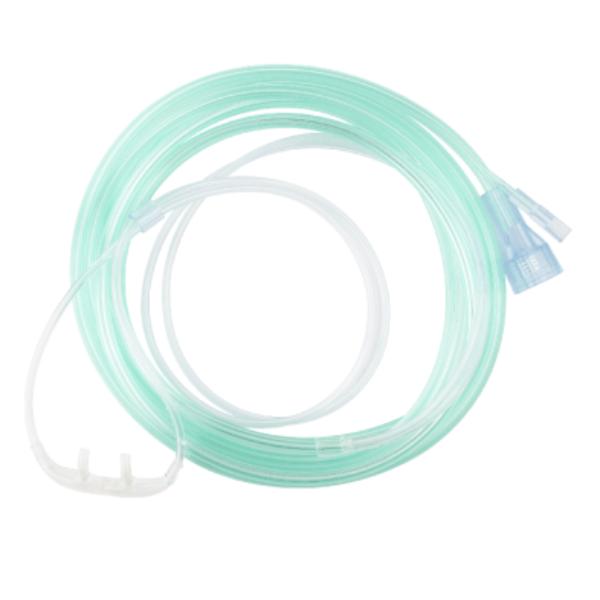Dynarex EtCO2 Nasal Sampling Cannula w/ 7' (2.1 m) Tubing w/ Female, Adult, 25/cs 33196