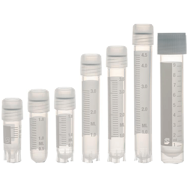 Simport 10 ml Self-Standing Cryovial External Thread with Silicone Washer Seal (Cs/1000) T310-10A