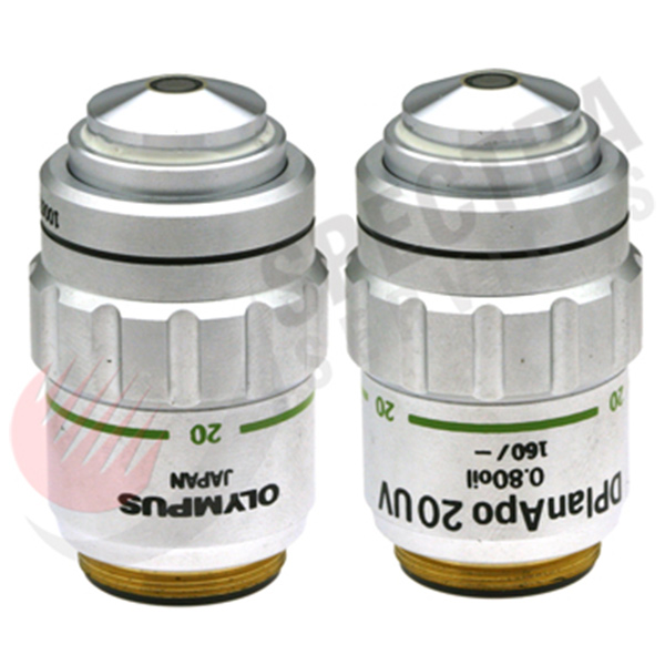 Olympus DPlanApo 20x UV Oil Objective Lab Equipment | spectraservices.com