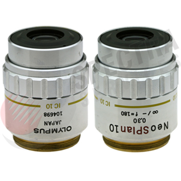 Olympus NEO SPlan 10x Objective Lab Equipment | spectraservices.com