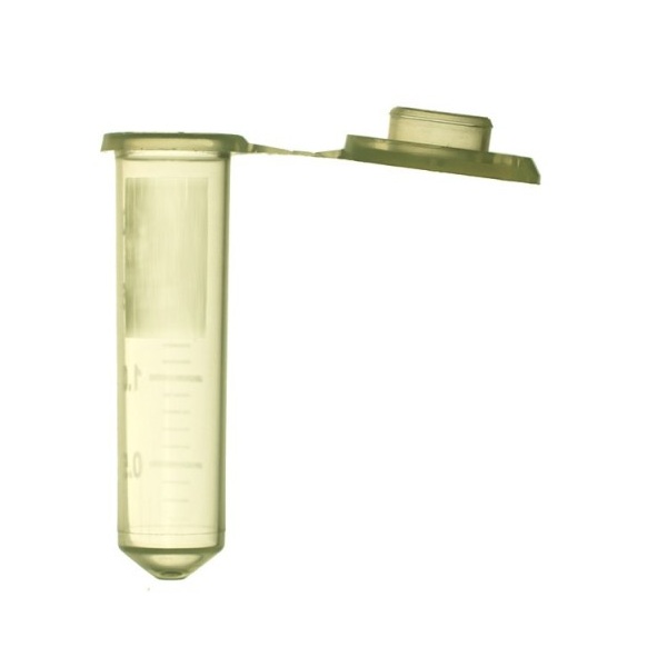 Simport 2 ml Yellow, Microcentrifuge Tube, Conical Bottom (Bag/500 ...