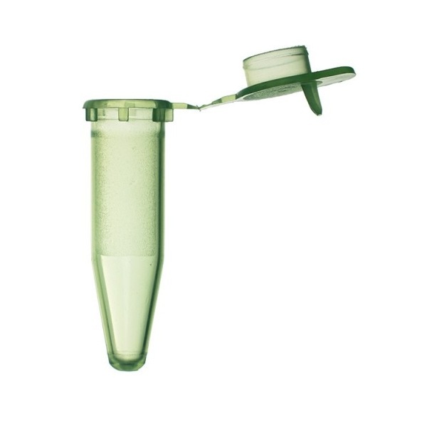 Simport 1.5 ml Green, Microcentrifuge Tube With Pick-Up Tab (Bag/500 ...