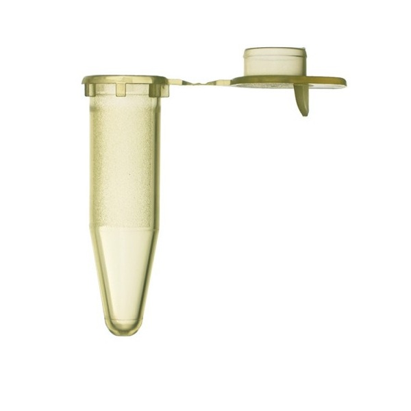 Simport 1.5 ml Yellow, Microcentrifuge Tube With Pick-Up Tab (Bag/500 ...