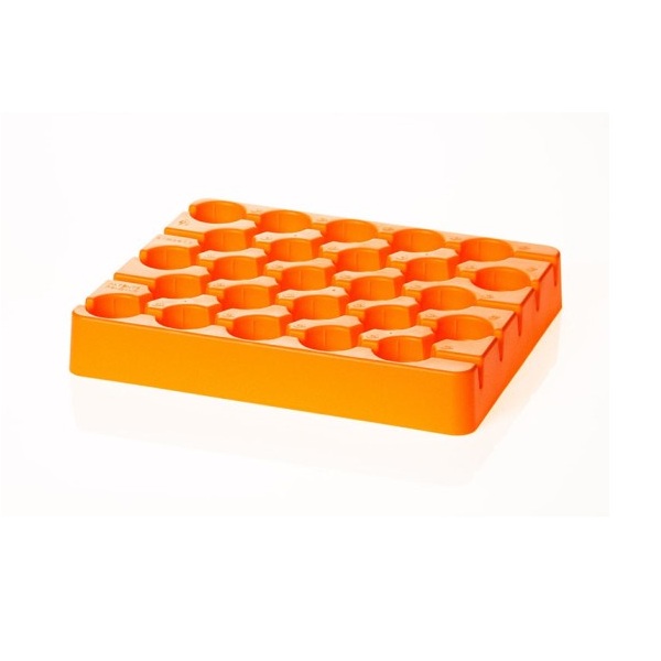 Simport Orange Reusable Racks For 50 ml (29 mm) Conical Tubes, 25 ...