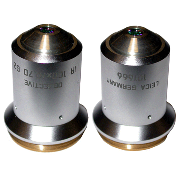 LEICA 100X IR OBJECTIVE G2 Microscope Objective Lab Equipment ...