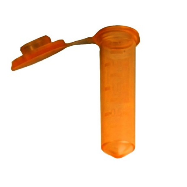 Bio Plas 4056S G-Tube Sterile Flat Top Microcentrifuge Tube, Orange