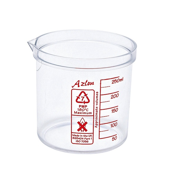 Dynalon 250 mL Azlon Square Ratio Beakers, PP/PMP 522095-0250 Lab ...