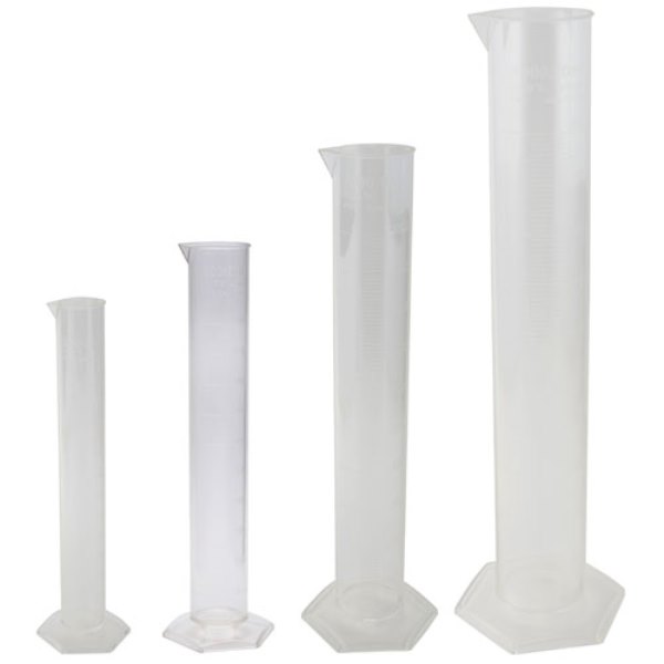Dynalon 2000 mL Printed Plastic Graduated PP Cylinders CS/4 537815-2000