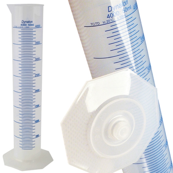 Dynalon 4000 mL Azlon Squat Plastic Cylinders 537835-4000