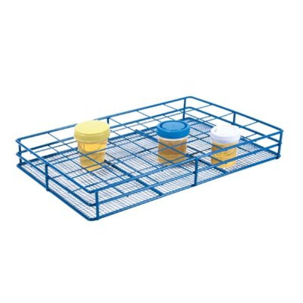 Heathrow Coated Wire Rack Fits Bottles 55-58MM - Urine Containers, Blue ...