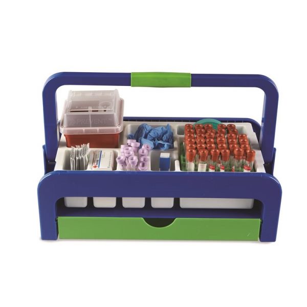 Heathrow Phlebotomy Collection Tray With Drawer Blue and Green HS2200A ...