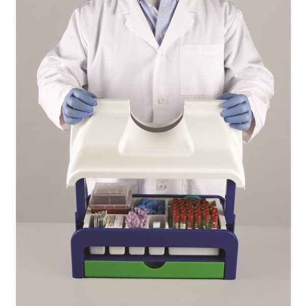 Heathrow Phlebotomy Collection Tray With Drawer White HS2202