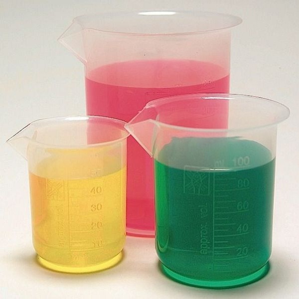 United Scientific 50 ml Beakers, Wide Spout, PP 11111