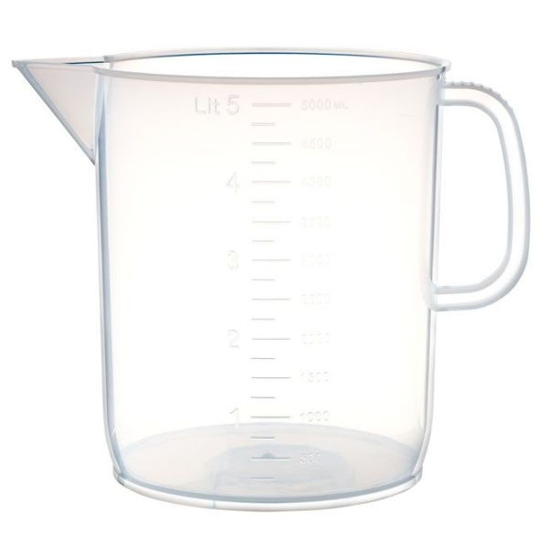 United Scientific 5000 ml Beakers with Handle, Short Form, PP 81105