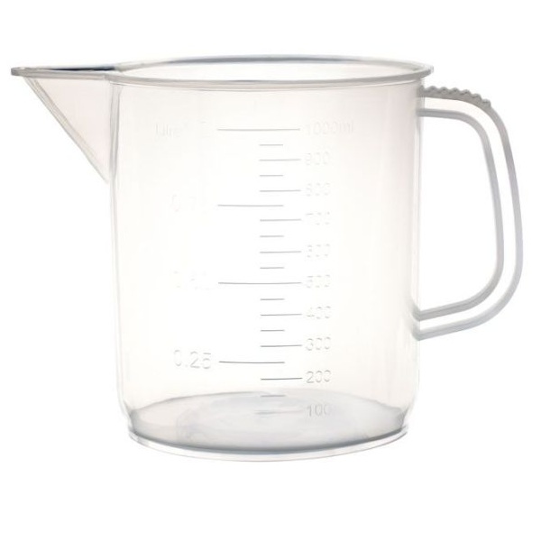 United Scientific 1000 ml Beakers with Handle, Short Form, PP 81122