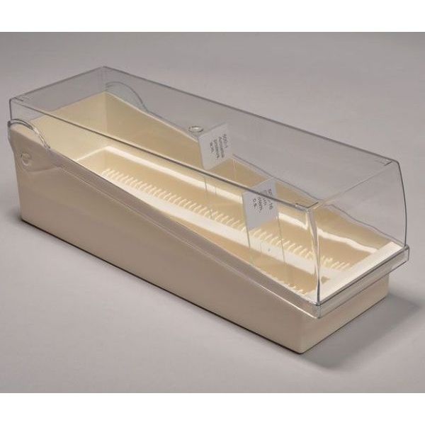 United Scientific Slide Storage Rack with Clear Lid, Plastic For 100 ...