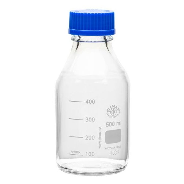 United Scientific 500 ml Media / Storage Bottles, Borosilicate Glass ...