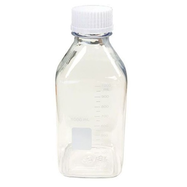 United Scientific 250 ml Media / Storage Bottles, Square, PET With PP ...