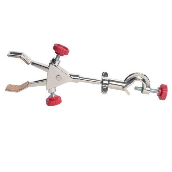 United Scientific 2-Prong Burette Clamp With Boss Head, Cork Coated ...