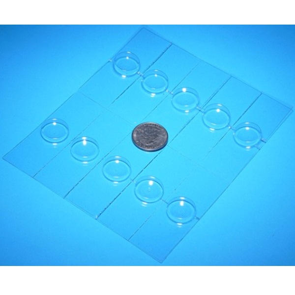 United Scientific Plastic Well Slides, Sheet Of 10 Slides CSPL10 Lab ...