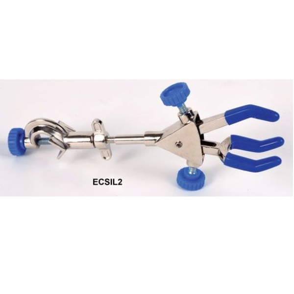 United Scientific 3-Prong Extension Clamp, W/Boss Head, Silicone ECSIL2 ...