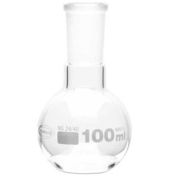 United Scientific 100 ml Boiling Flasks, Flat Bottom, Ground Glass ...