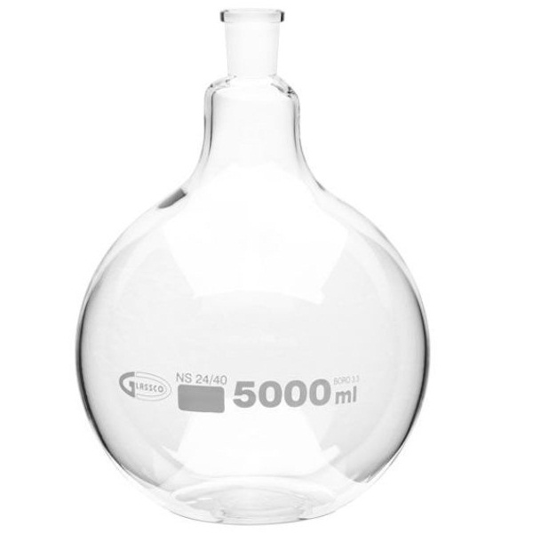 United Scientific 5000 ml Boiling Flasks, Flat Bottom, Ground Glass ...