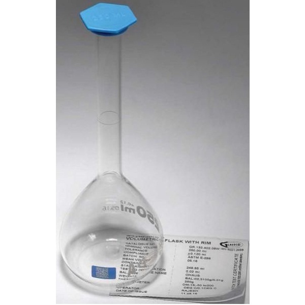United Scientific 250 ml Volumetric Flasks, Class A, with Snap Cap ...