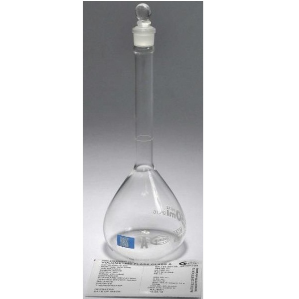United Scientific 100 ml Volumetric Flasks, with Glass Stopper, Batch ...