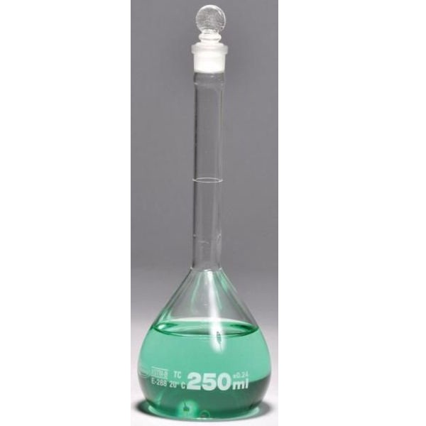 United Scientific 500 ml Volumetric Flasks, Class B, with Glass Stopper ...