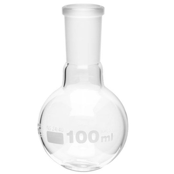 United Scientific 100 ml Boiling Flasks, Round Bottom, Ground Glass ...