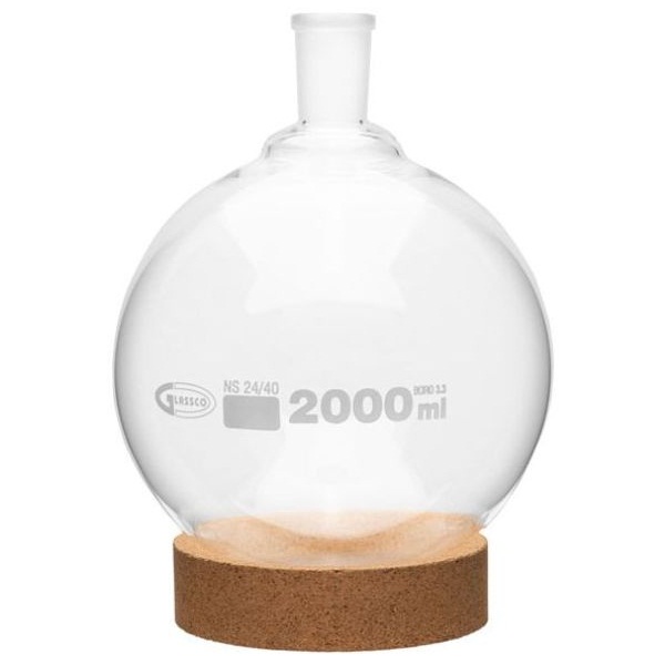 United Scientific 2000 ml Boiling Flasks, Round Bottom, Ground Glass ...