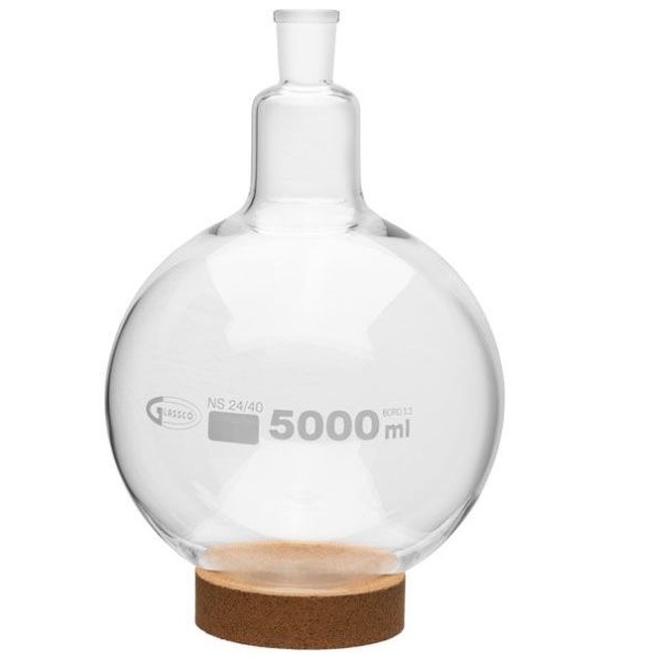United Scientific 5000 ml Boiling Flasks, Round Bottom, Ground Glass ...