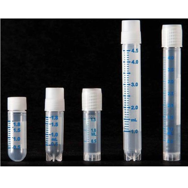United Scientific 4.5 ml Cryo Vials, External Threaded, Sterile, PP ...